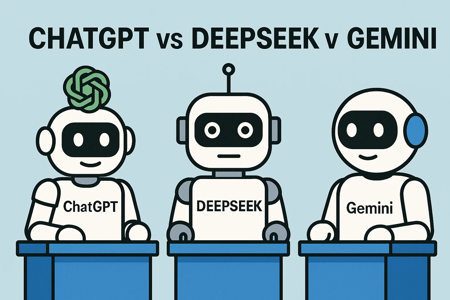 ChatGPT vs DeepSeek vs Gemini